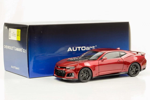 1:18 AUTOART CHEVROLET Camaro ZL1 Coupé 2017 Garmet Red Tintcoat Neuf ...