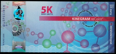 HYBRID TEST NOTE Germany Kinegram Recolor 5000K type #1 £288.12 ...
