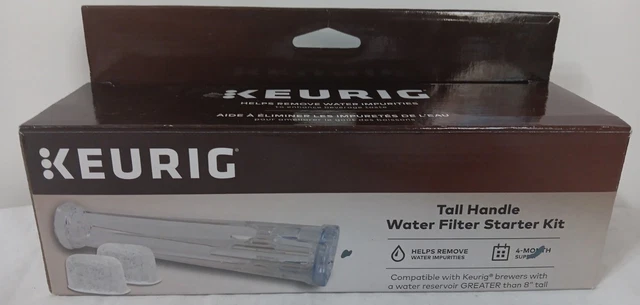 KEURIG TALL HANDLE Water Filter Starter Kit with 2 Filter Cartridges ...