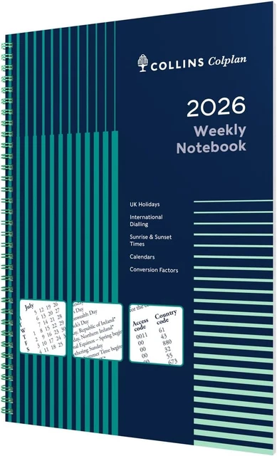 COLLINS - COLPLAN - 2026 12 Month Calendar Year Planner, Week-To-View ...