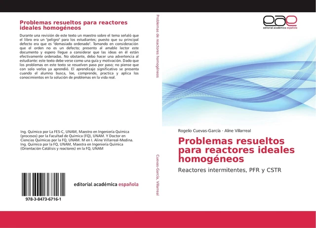 PROBLEMAS RESUELTOS PARA reactores ideales homogéneos | Cuevas-García (u. a.) EUR 49,95 ...