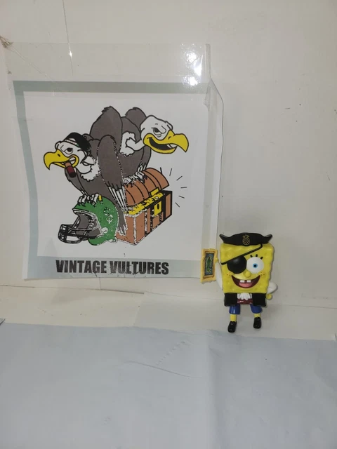 SPONGEBOB SQUAREPANTS PIRATE Figure Map Eye Patch Lost In Time Burger ...