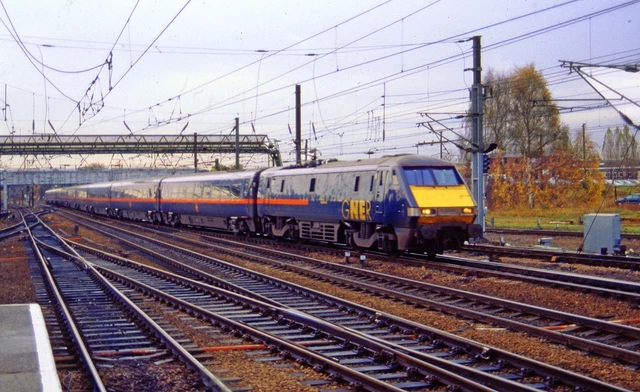 ORIGINAL 35MM RAIL Slide Class 91 91015 GNER Doncaster 28 11 2001 ...