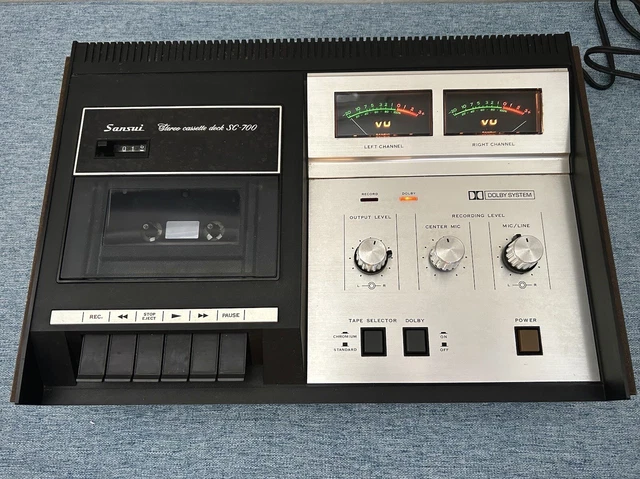 SANSUI SC-700 CONSOLE Vintage Stereo Cassette Deck Dolby Nice! £93.94 ...