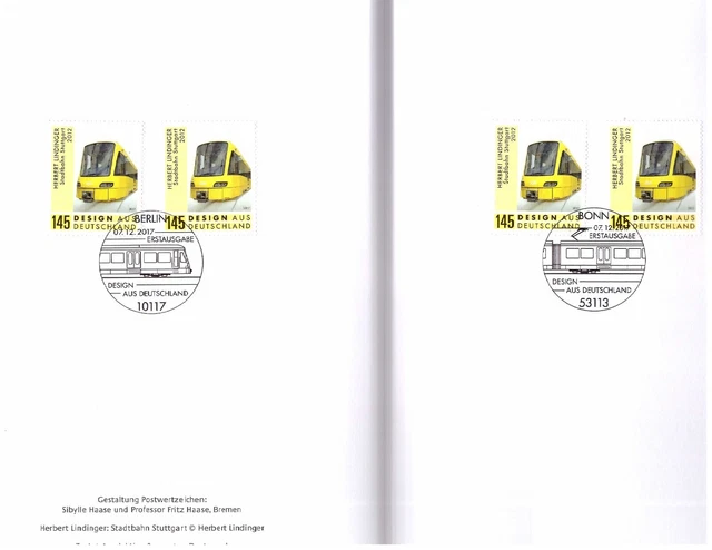 SONDERPOSTWERTZEICHEN-SERIE 2017 DESIGN aus Deutschland Lindinger ...