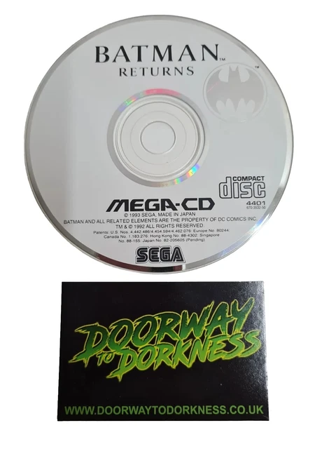 BATMAN RETURNS (MEGA Cd) Game Disc Only £29.99 - PicClick UK