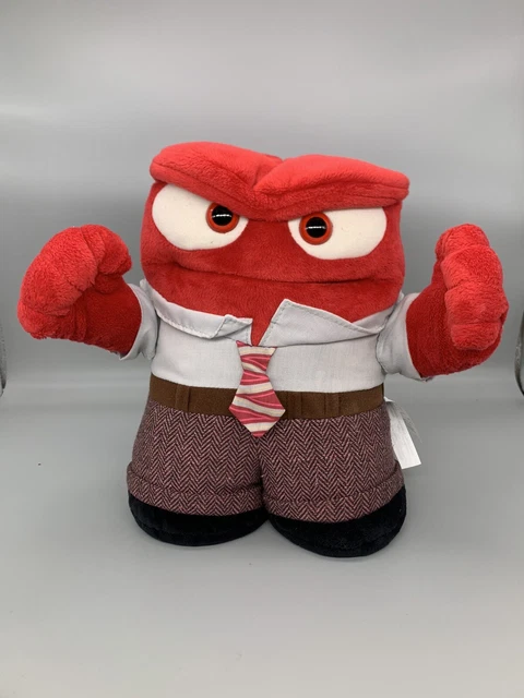 INSIDE OUT 10& Anger Talking Moving Arms Animated Soft Toy Plush Disney ...