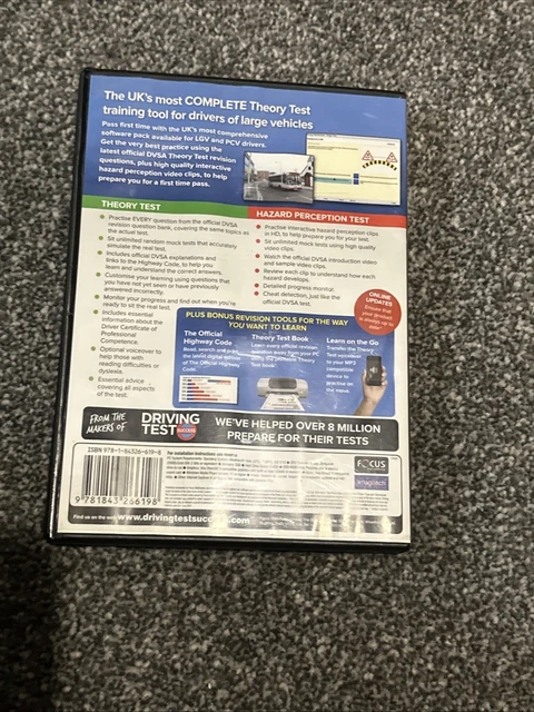 2025 HGV LGV Pcv Dvsa Driving Theory Test & Hazard Perception Pc Dvd Cd ...