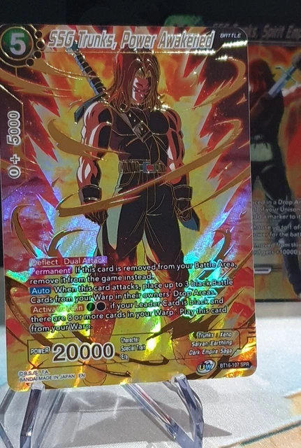 DRAGON BALL SUPER - Ssg Trunks, Power Awakened Spr +Bonus Pr Card EUR ...