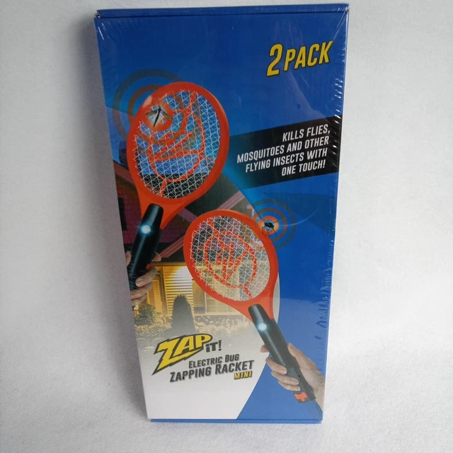 ZAP IT BUG Zapper Rechargeable Bug Zapper Racket, Electric Fly Swatter ...