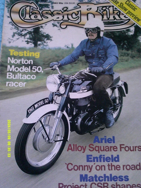 CLASSIC BIKE 09/83 Ariel Square 4, Norton Model 50, Enfield Constellation £4.59 - PicClick UK