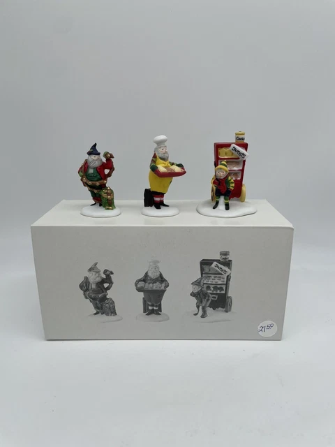 DEPT. 56 1991 Heritage North Pole Christmas Village Baker Elves Set Of ...