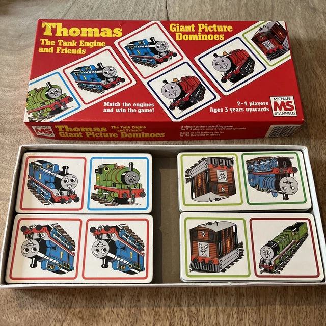VINTAGE 1985 THOMAS the Tank Engine & Friends Giant Picture Dominoes ...