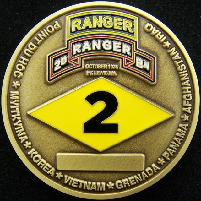 2ND BATTALION 75TH Ranger Regiment Challenge Coin EUR 23,20 - PicClick FR