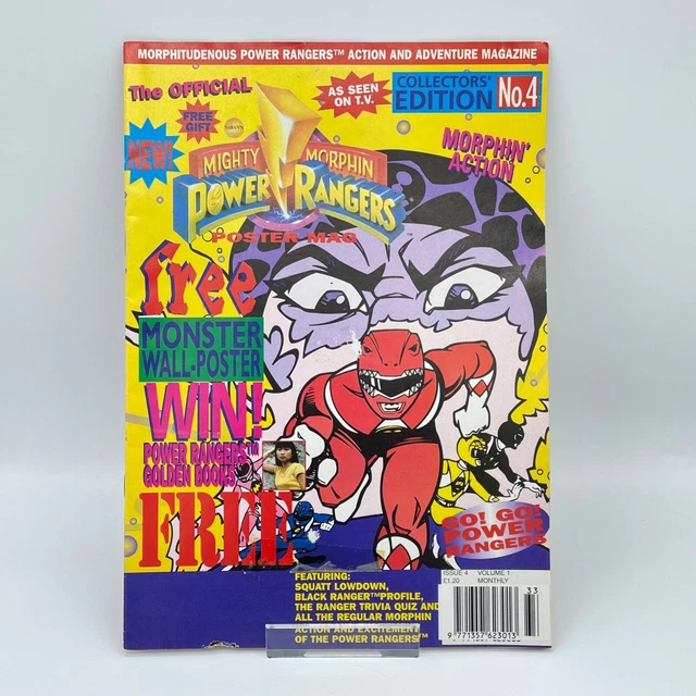 MIGHTY MORPHIN' POWER Rangers Collector's Edition #4 Poster Magazine £ ...