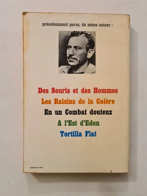 TENDRE JEUDI | John Steinbeck | Bon état EUR 5,00 - PicClick FR