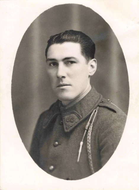 ANCIENNE PHOTOGRAPHIE MILITARIA PHOTO D'UN MILITAIRE DU 65e FOURRAGERE ...