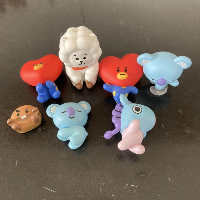 BTS FIGURE GACHA Gacha Narabundesu Hug Cot BT21 RJ TATA MANG KOYA ...
