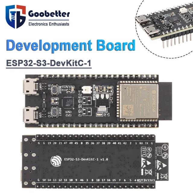 ESP32-S3-DEVKITC-1 DEVELOPMENT BOARD Module Carries ESP32-S3-WROOM-1U N8/N8R2 EUR 33,67 ...