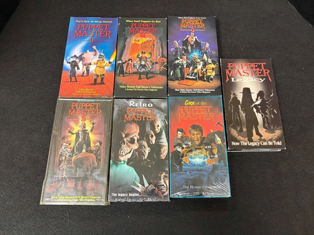 (7) PUPPET MASTER Vhs Horror Movie Lot 2, 3, 4, 5, Retro, Curse, Legacy £137.34 - PicClick UK