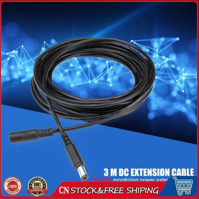DC MALE TO Female Adapter Extension Cable CCTV Extend Wire for Home ...
