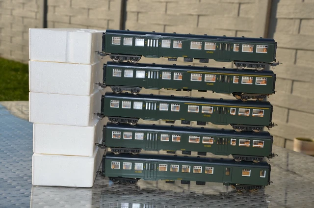 LIMA HO - rame 5 voitures SNCB/NMBS type M2 verte 1ere+2eme classe EUR ...