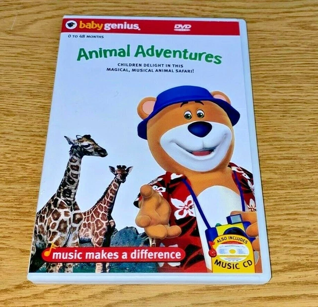 BABY GENIUS - Animal Adventures-Baby Genius DVD-Region 1- W/ Bonus ...