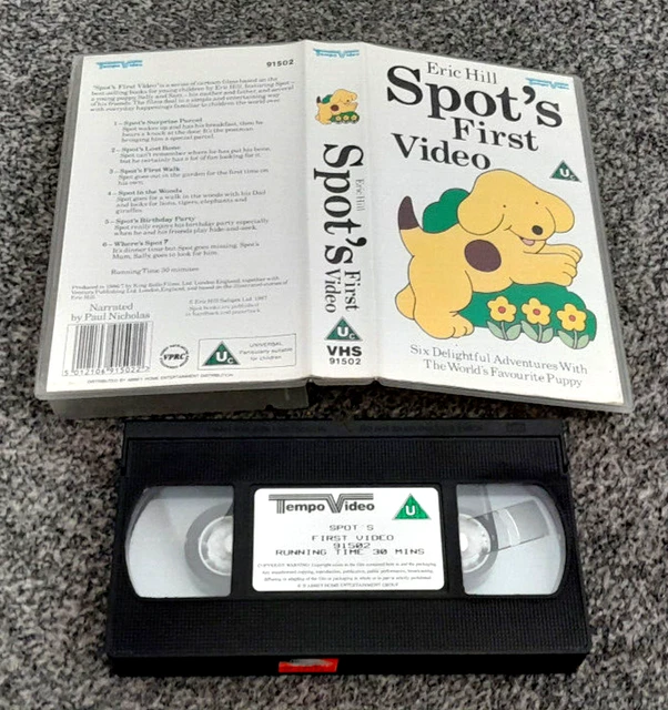 SPOT SPOT'S FIRST Video Eric Hill Surprise Parcel Vhs Video Kids ...