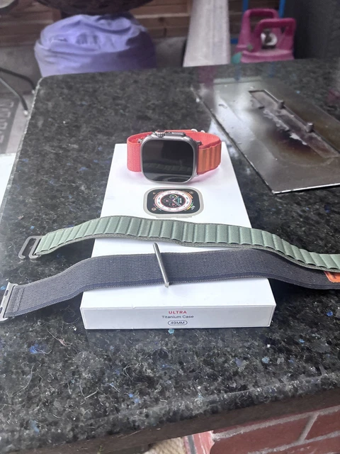 APPLE WATCH ULTRA 1st Generation 49mm Titanium Silver £160.00 - PicClick UK