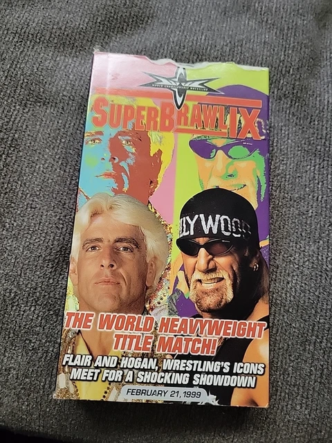 WCW SUPERBRAWL IX VHS Sealed Watermark Hulk Hogan Rick Flair 1999 ...