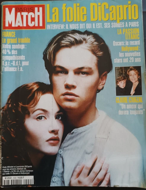 DI CAPRIO KATE Winslet James Cameron "Paris-Match" Avril 1998 EUR 30,00 ...