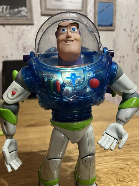 DISNEY PIXAR THINKWAY Blue Talking Lights Buzz Lightyear Interstellar ...