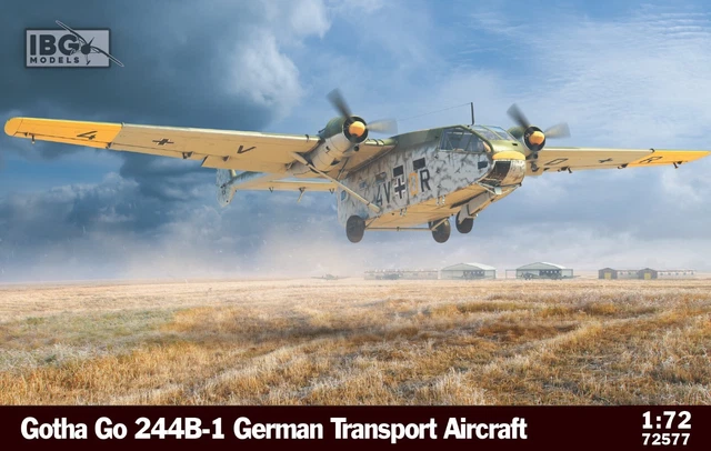 GOTHA GO-244B-1 TWIN-ENGINED German Transport Aircraft 1/72 Scale (IBG ...