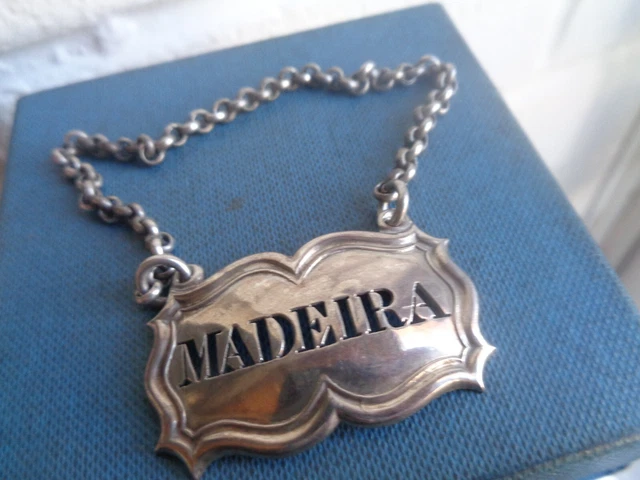 VICTORIAN SILVER MADEIRA Decanter Wine Label 1840 Charles Reily ...