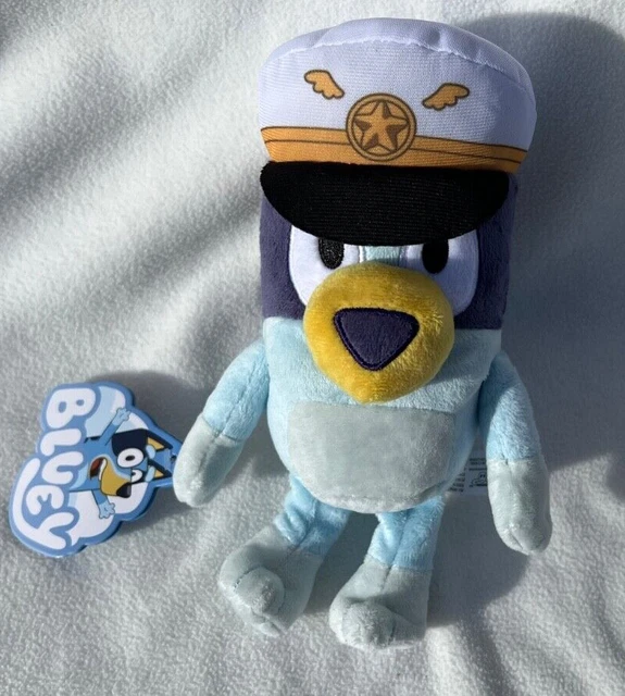 BLUEY FRIENDS CAPTAIN Bluey Plush. USA Exclusive (2024) Soft Toy with ...