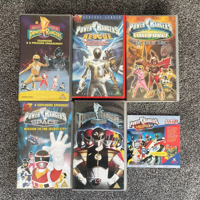 5 VINTAGE POWER Rangers Vhs Bundle / Job Lot Video Tapes £8.52 ...