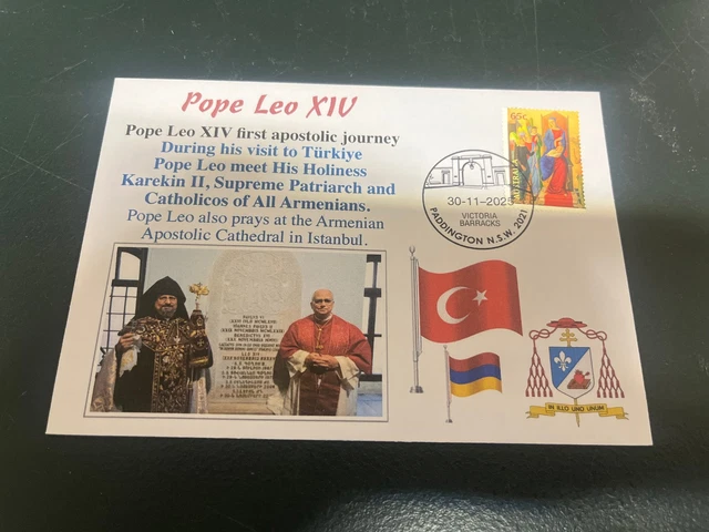 (2004) 2-1-2026 - Pope Leo XIV meet Armenian leader in Turkey $7.50 ...