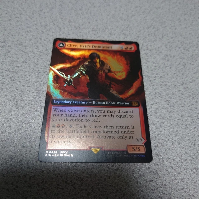 MTG FINAL FANTASY Fin Ifrits Dominant Clive English Foil Extended Art ...