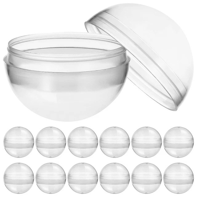 100 PCS ROUND Vending Machine Capsules Transparent Clear Plastic $34.53 ...