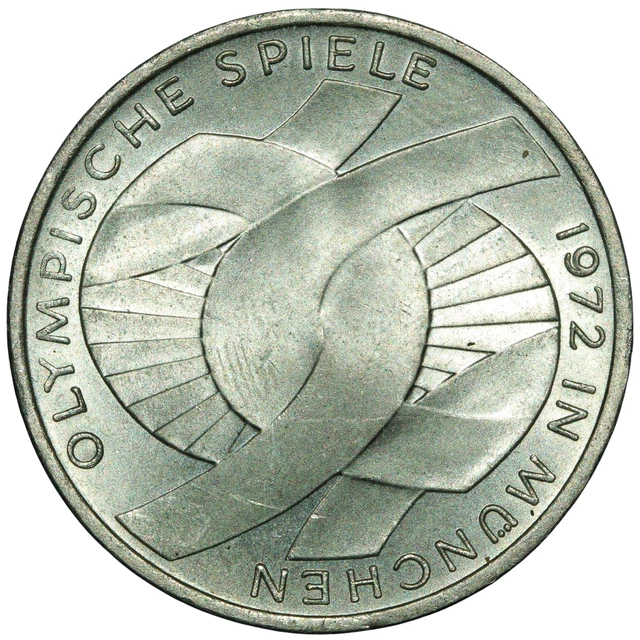 1972 J GERMANY 10 Deutsche Mark Coin (Olympic Games in Munich) £20.00 ...