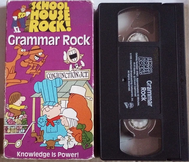 SCHOOL HOUSE ROCK Grammar Rock VHS ABC Video Schoolhouse Conjunction ...