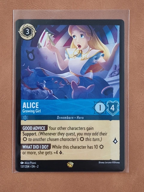 DISNEY LORCANA ALICE Growing Girl 137/204 Legendary Non Foil EUR 5,78 ...