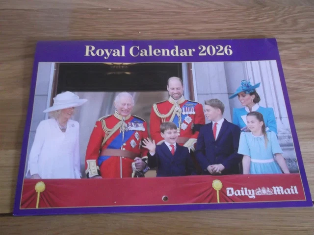 DAILY MAIL Royal Family Calendar 2026 £3.84 - PicClick UK