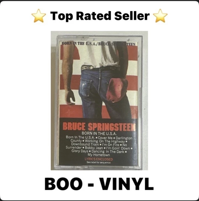 BRUCE SPRINGSTEEN BORN in the USA. Cassette Tape Paper Labels EX / EX £ ...