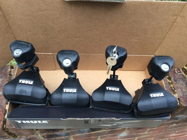 THULE 1254 ROOF rack feet for estate cars with rails £18.69 - PicClick UK