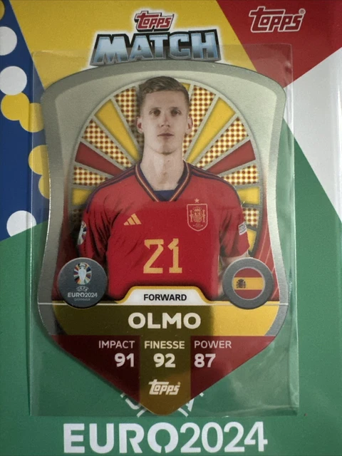 TOPPS MATCH ATTAX EURO 2024 Chrome Shield Dani Olmo SC8 EUR 4,00 ...