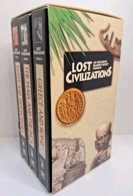 VINTAGE LIFE READERS Digest Lost Civilizations VHS 1995 Greece Egypt ...