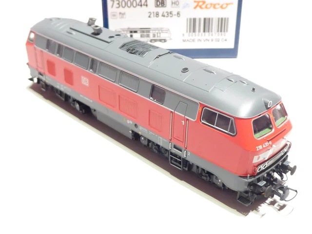 ROCO HO 7300044 DB AG 4ach Diesellok 218 435 6 rot OVP gebraucht G751 ...