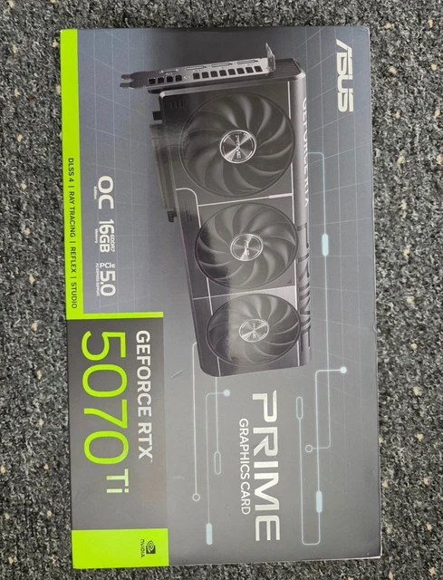 ASUS PRIME NVIDIA GeForce RTX 5070Ti OC 16GB VRAM £756.39 - PicClick UK