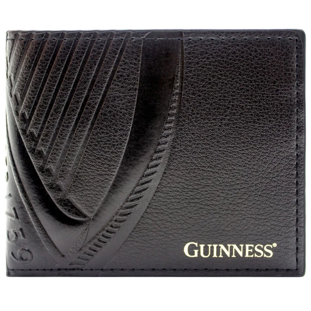 GUINNESS EST 1759 St James's Gate Embossed Harp Bi-Fold Coin ID Card ...